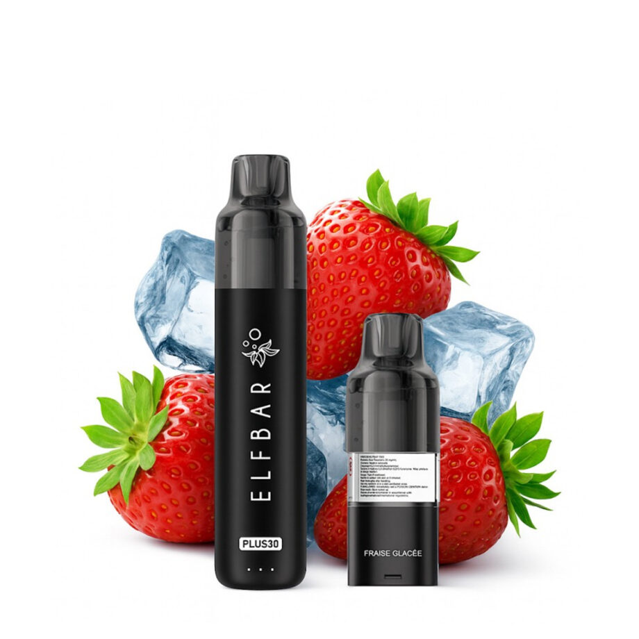 Elfbar Disposable Pod PLUS30 Strawberry ICE - Q Vapehouse Online DE/AT